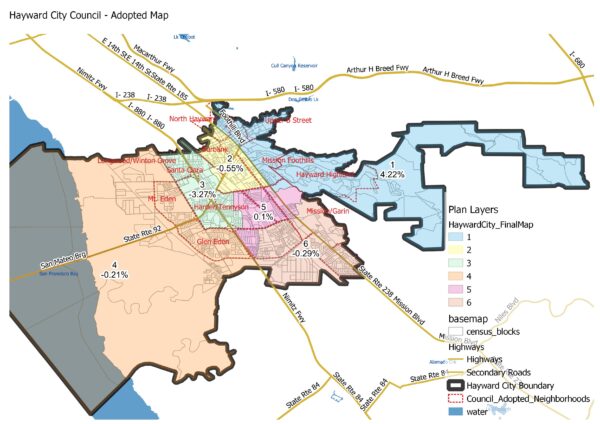 Selected Map | City of Hayward Districting Project
